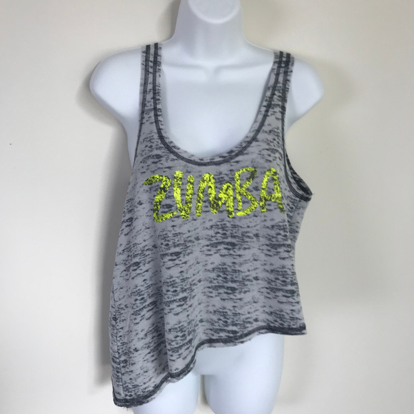 Zumba Fitness | Tops | Zumba Gray Asymmetrical Layering Workout Tank ...